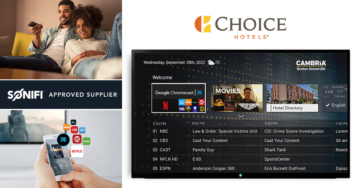 Choice Hotels Guest-Facing Technology | SONIFI Solutions