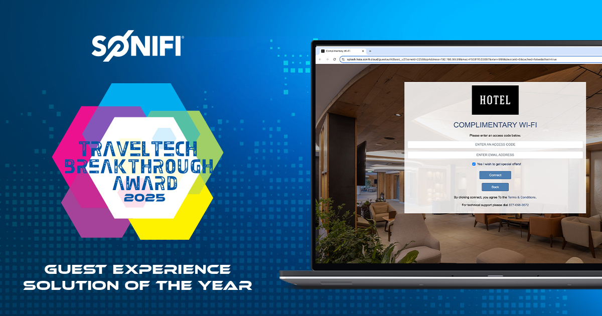 TravelTech Breakthrough Award Winning AMP from SONIFI